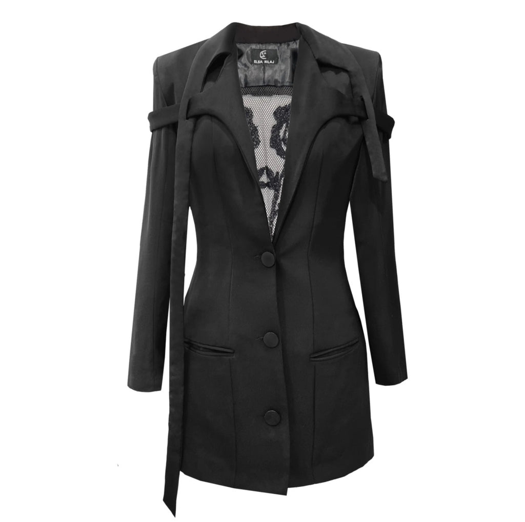 Embroidered Cut-Out Jacket Dress – Coveted Mix